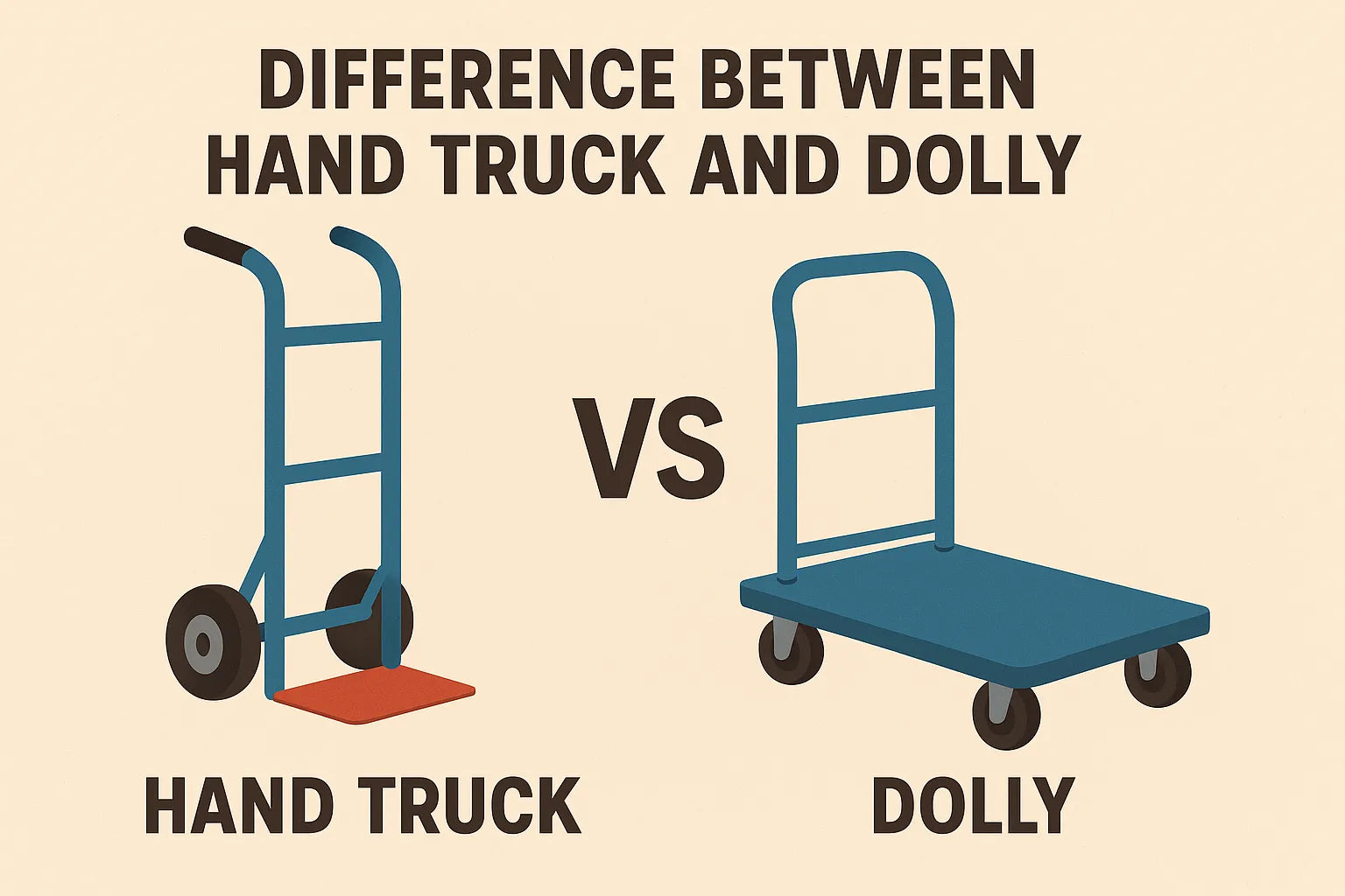Hand Truck vs. Dolly: What's the Difference & Which One to Use? – Leeyoung