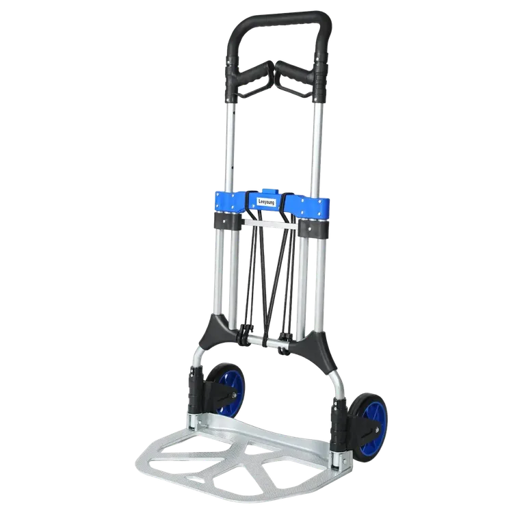 500lb Heavy Duty Collapsible Hand Truck - Industrial Aluminum Frame ...